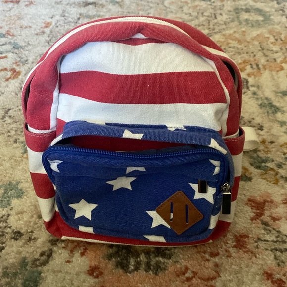 Mad Love | Bags | Patriotic American Flag Mini Backpack | Poshmark